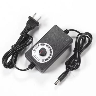 China Customizable C-Power AC110V/220V Input DC3-12V 2A 24W Adjustable Voltage Power Adapter for sale