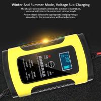 China LCD Touch Screen 12V 8A 24V 4A Battery Charger for Car Motorcycle Lead Acid Battery for sale