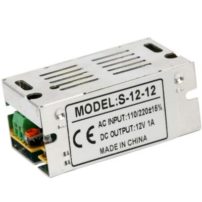 China Professional 12V 1A CCTV Power Supply with Short Circuit and Overvolt Protection for sale