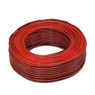 China 300/300v PVC Jacket RVB2x0.5/0.75/1.0/1.5/2.5/ Red Black Electrical Power Cable Wire for LED CCTV for sale