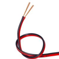 China 300/300v PVC Jacket RVB2x0.5/0.75/1.0/1.5/2.5/ Red Black Electrical Power Cable Wire for LED CCTV for sale