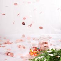 China Factory supply Biodegradable Wedding Confetti Tissue Paper Rose Gold Confetti for sale