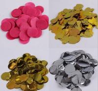 China Factory supply Biodegradable Wedding Confetti Tissue Paper Rose Gold Confetti for sale