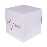 China CRD party surprise  decoration  party balloons box 50cm  big size pink  black white color  surprise box for sale