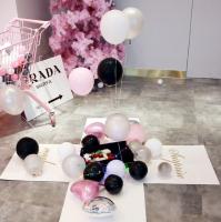 China CRD party surprise  decoration  party balloons box 50cm  big size pink  black white color  surprise box for sale