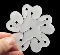 China hot sale clear plastic flower shape clip tie for balloon sealing for sale