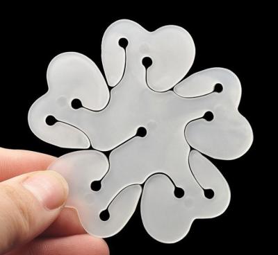 China hot sale clear plastic flower shape clip tie for balloon sealing for sale