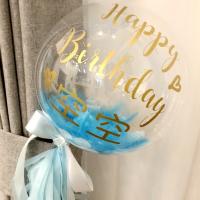 China DIY Balloon decoration pvc happy birthday bobo balloon stickers for sale