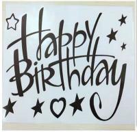 China DIY Balloon decoration pvc happy birthday bobo balloon stickers for sale