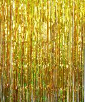 China CRD hot sale 3.2 ft x 9.8 ft Metallic Tinsel Foil Fringe Curtain for Party Photo Backdrop for sale
