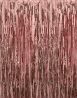 China CRD hot sale 3.2 ft x 9.8 ft Metallic Tinsel Foil Fringe Curtain for Party Photo Backdrop for sale