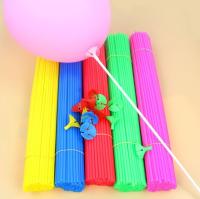 China High quality  rubber latex balloon holding accessories  New plastic 32cm 40cm white and assorted colors  balloon stick and cup for sale