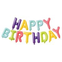 China 16 inch American type happy birthday sets foil letter balloon for sale