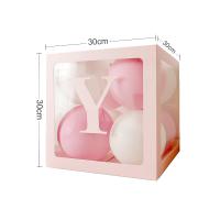 China 4pcs per set DIY Transparent Box Balloon LOVE Blocks for Boy Girl Baby Shower Wedding Birthday Party Decoration Backdrop for sale