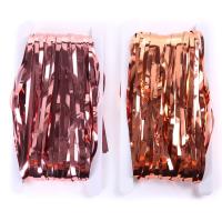 China Party decoration backdrop Metallic color foil fringe curtain 3.2ft x 6.4ft for sale