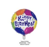 China New arrival 18inch happy birthday foil balloon party decoration for sale