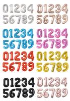 China 40 inch rose gold silver pink blue black red  assorted color foil balloon numbers for birthday party decoration for sale