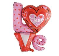 China Latex Balloon Set Various Color Valentines Day Romantic Heart Shape Wedding Foil for sale