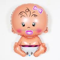 China Lovely Cartoon Angel Pacifier Baby Boy Girl Foil Balloons For Baby Shower Birthday Party for sale