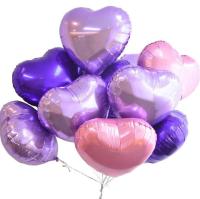 China 18 inch heart shape foil balloon with different color for sale