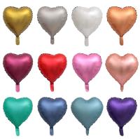 China 18 inch heart shape foil balloon with different color for sale