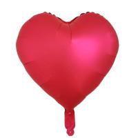 China 18 inch heart shape foil balloon with different color for sale