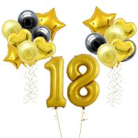 China Birthday /anniversary celebration 40inch /32inch number metallic foil balloon for sale