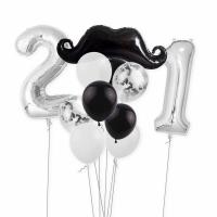 China Birthday /anniversary celebration 40inch /32inch number metallic foil balloon for sale