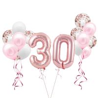 China Birthday /anniversary celebration 40inch /32inch number metallic foil balloon for sale