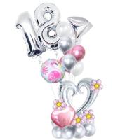 China 40 inch rose gold silver pink blue black red  assorted color foil balloon numbers for birthday party decoration for sale