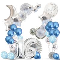 China 40 inch rose gold silver pink blue black red  assorted color foil balloon numbers for birthday party decoration for sale
