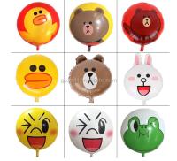 China zoo party animal leo tigger cow zebra leopard giraffe head mini cartoon foil balloon for Kids  happy Birthday Parties decor. for sale