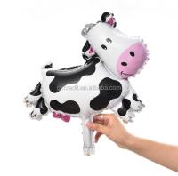 China zoo party animal leo tigger cow zebra leopard giraffe head mini cartoon foil balloon for Kids  happy Birthday Parties decor. for sale