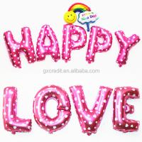 China 16 inch pink and blue color foil letter/number balloon for sale