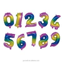 China Low MOQ Number 2 custom foil mylar balloons for sale