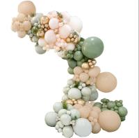 China birthday wedding anniversary balloons party decorations 12inch rubber latex   vintage  avocado sage green balloons for sale