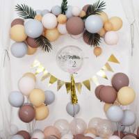 China Balloons Bouquet Morandi Color Balloon Balloons Olive Green Pastel Color Happy Birthday Anniversary Gift Toy Foil 14 Years & up for sale
