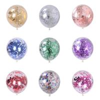 China 12 inch transparent latex confetti balloon for birthday party decoration for sale
