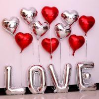 China balloons party decorations  12 inches 18 inch heart 32 inch metallic letter LOVE  Valentine wedding  helium latex foil balloons for sale