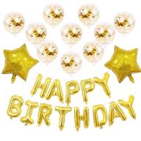 China Happy Birthday Letters Rose Gold foil balloons for kids birthday party toy helium globos for sale