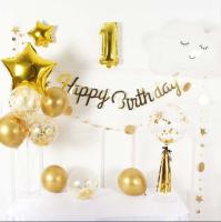 China 1st birthday party decoration welcome  baby balloon set foil helium inflating style for sale