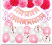 China Rose  gold happy  birthday  foil  balloon with latex  balloon  garland  kit   2020 for sale