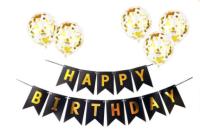 China Rose  gold happy  birthday  foil  balloon with latex  balloon  garland  kit   2020 for sale