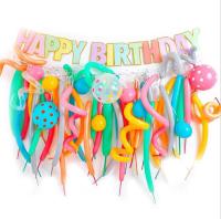 China INS style DIY party  backdrop decorations latex balloon banner  for birthday wedding picnic out door party for sale