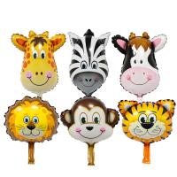 China 144 Pack With Animal foil Balloons and Palm Leaves for Kids Birthday Party Baby shower Party Balloon Garland arch Kit for sale