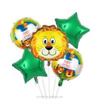 China 5pc Happy Birthday Foil Balloons Sets for Party Decoration Gift Toy for sale