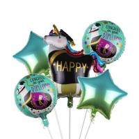 China 5pc Happy Birthday Foil Balloons Sets for Party Decoration Gift Toy for sale