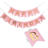China Party decoration big size and small size color assortment  Happy birthday  paper  banner for sale