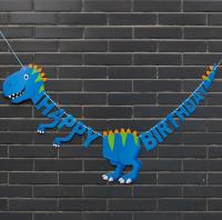 China Tropical Rainforest Dinosaur Theme  Birthday Party Supplies Letter  happy birthday Banner set for sale
