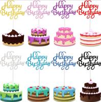 China party decoration  paper  Happy birthday  acrylic cake topper for sale